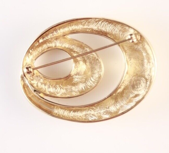 Sleek Vintage Givenchy Signed Gold Toned Brooch / Pin | eBay