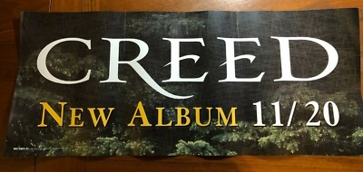 creed new album 11/20 poster 2 sided | eBay