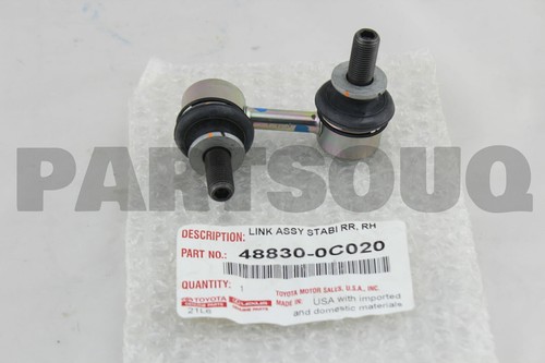 488300C020 Genuine Toyota LINK ASSY, REAR STABILIZER, RH 48830-0C020 | eBay
