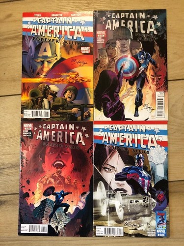 Captain America Forever Allies 1 2 3 4 2010-11 Marvel signed Roger ...