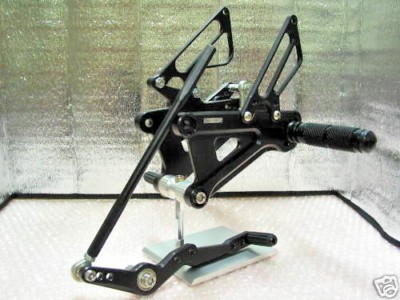 Yamaha YZF R6 06-08 SPEEDKING Adjustable Rearsets Black 8steps NEW ...