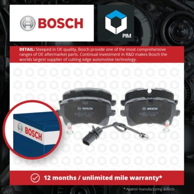 Brake Pads Set fits AUDI A6 C7 2.0D Rear 11 to 18 Bosch 4G0698451 ...