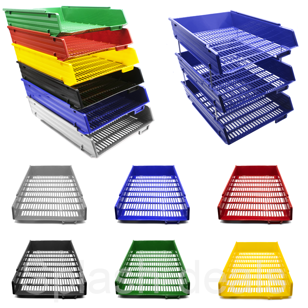A4 Letter Trays Document - Paper Filing Organisers - Choose Colour ...