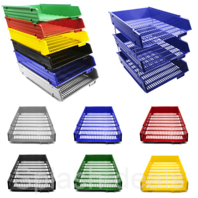 A4 Letter Trays Document - Paper Filing Organisers - Choose Colour ...