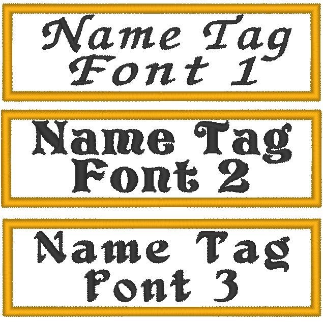 Custom Embroidered 3 1/2"x 1" Name Tag Patch Motorcycle Emblem Biker ...