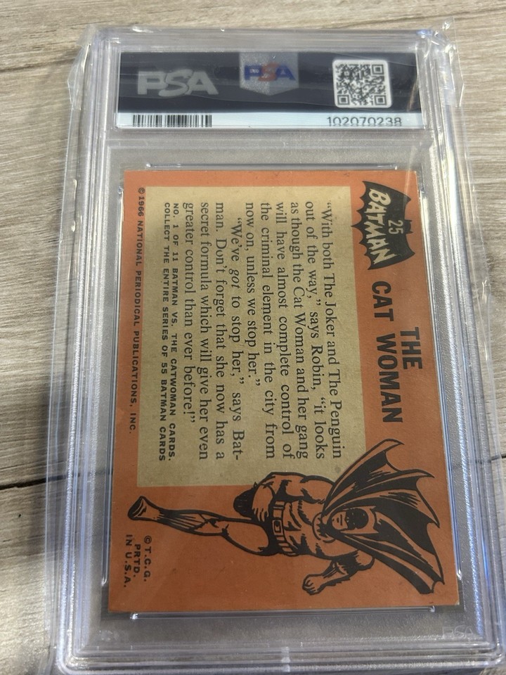 1966 Batman # 25 The Cat Woman PSA 5.5 Fresh Slab | eBay