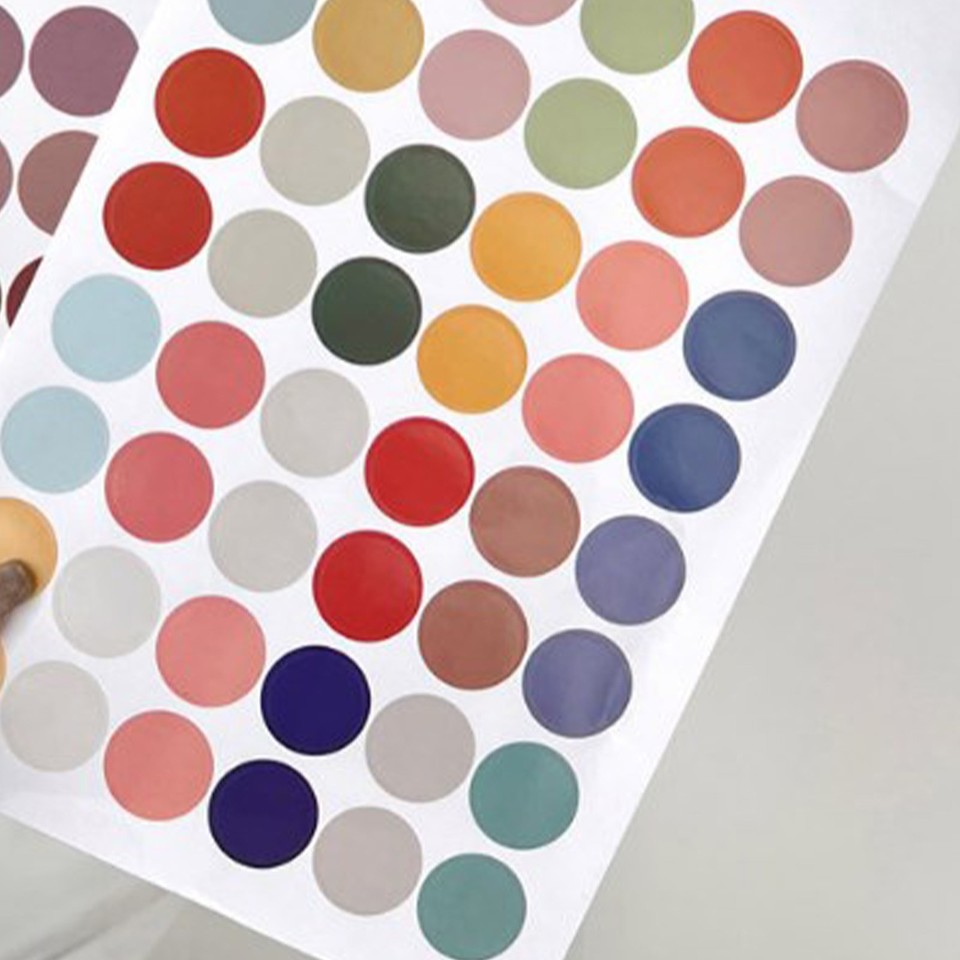 Colored Dot Stickers Self Adhesive Circle Dot Label Sticker Coding ...