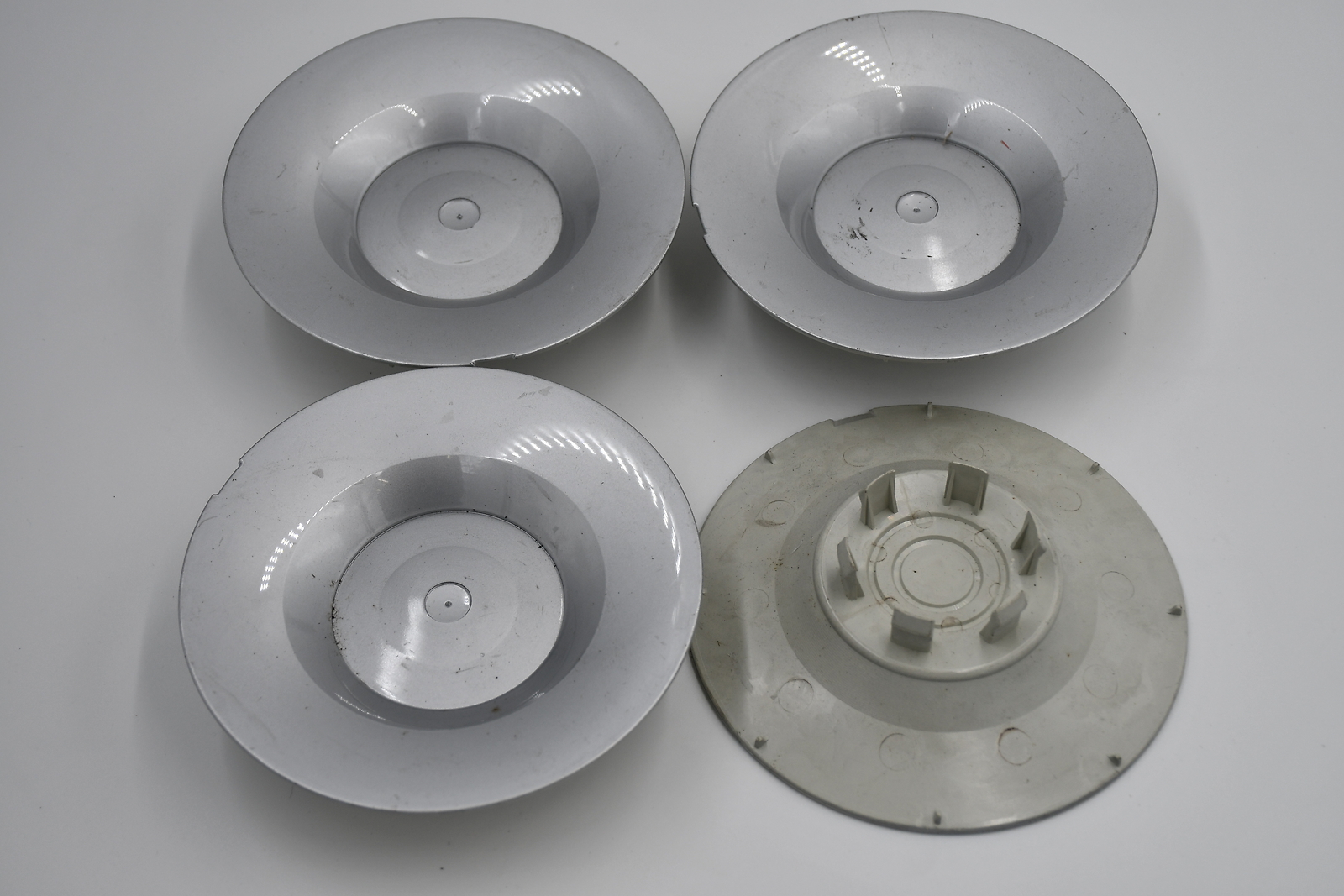 Set 4 Plain Silver Center Cap Hub Cap 8D0601165x4 5.75" Fits Audi ...