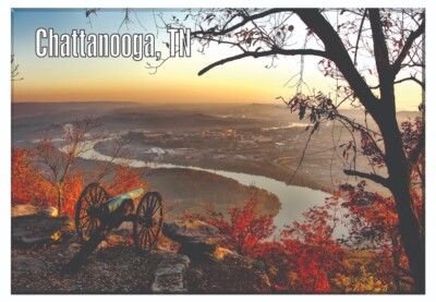 Chattanooga, Tennessee, TN, River, 2 x 3 inch Souvenir, Fridge Magnet # ...