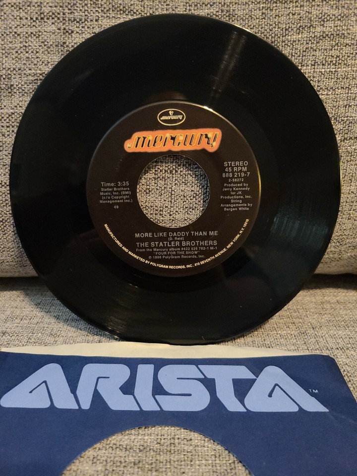 The Statler Brothers - Forever 45rpm 8882197 Vinyl 7" 1986 US Mercury ...