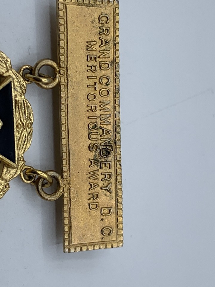 Rare Vintage DONDERO Knight Templar Grand Commandery DC Meritorious ...