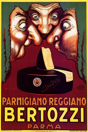 BERTOZZI PARMA PARMIGIANO REGGIANO ITALY CHEESE NOSES SMELL VINTAGE ...