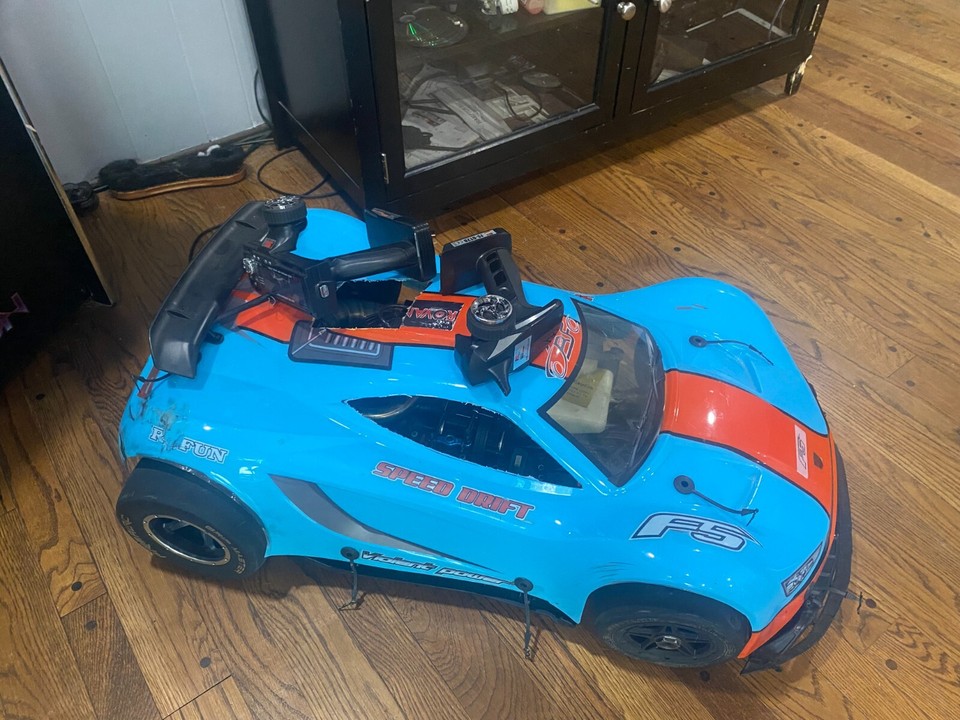 Rovan F5 1/5 Scale 360 F5 36cc Gas 4WD On-Road Race Car RTR With Extras ...