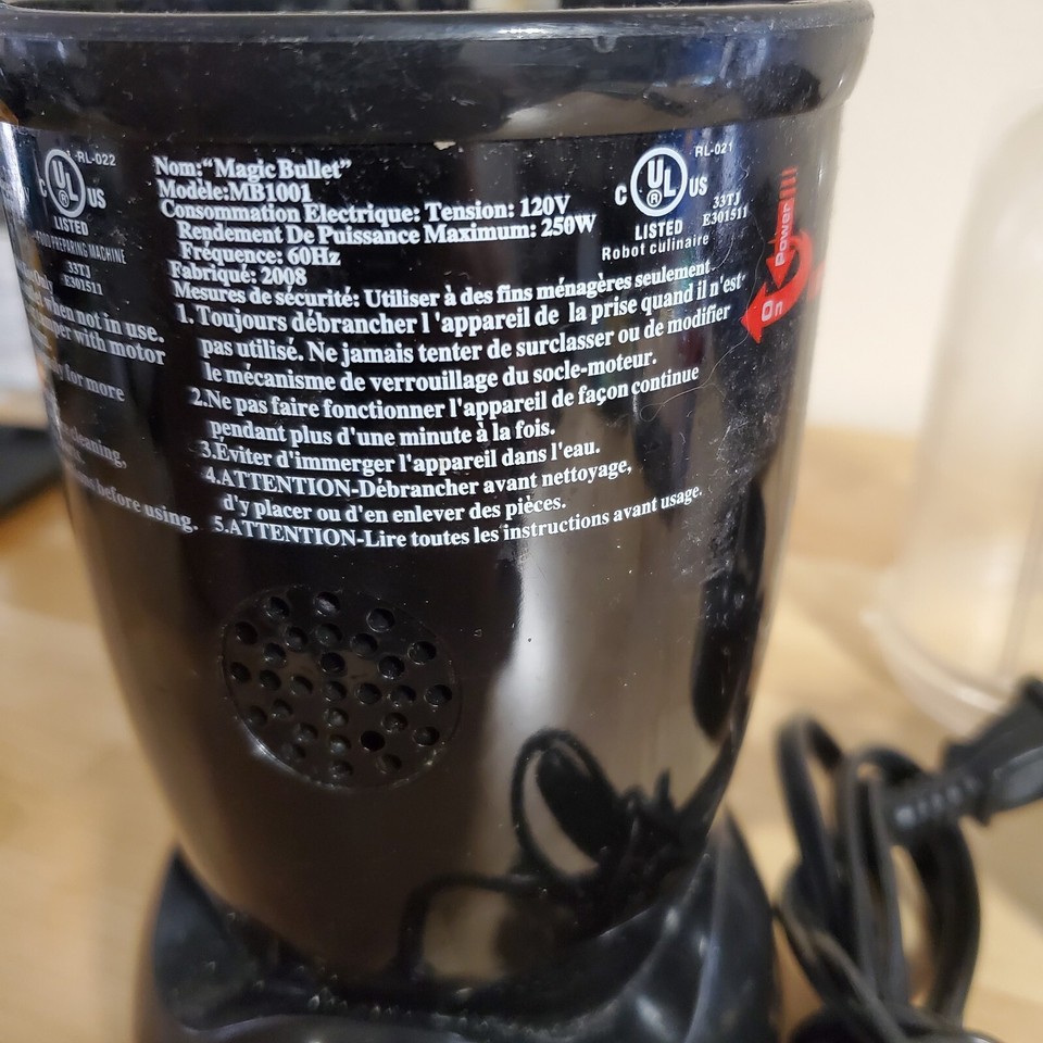 Magic Bullet Black Single Shot + Model MB1001 | eBay