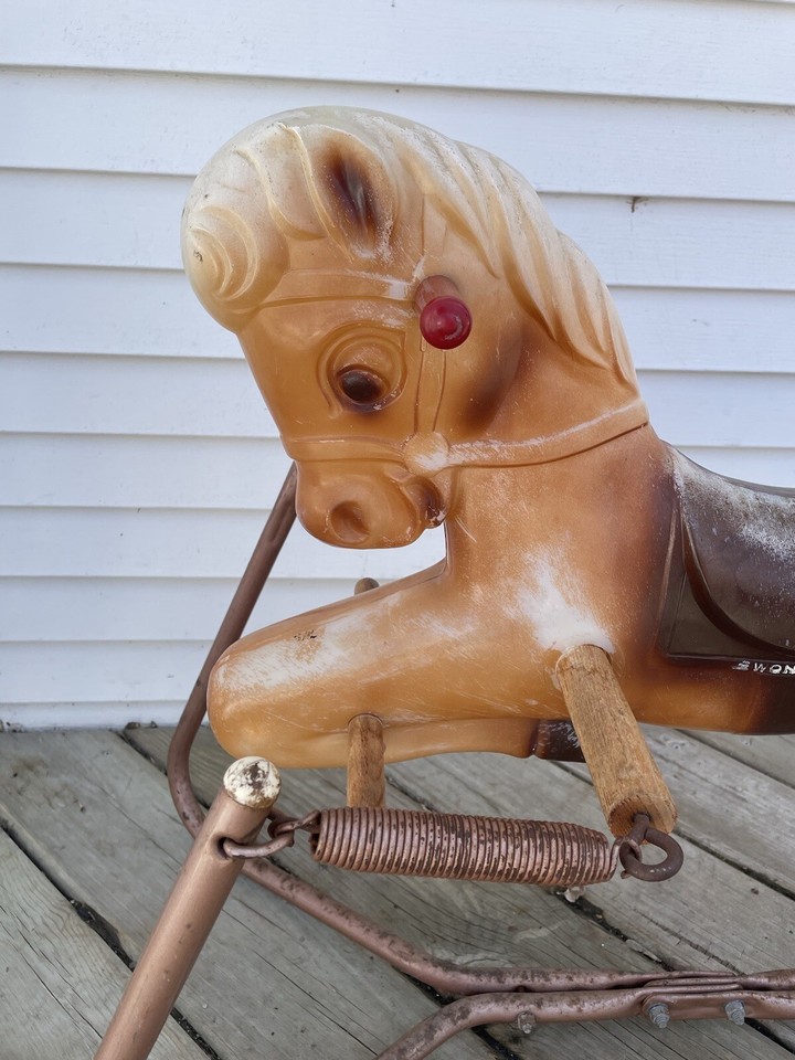 Vintage Antique "Wonder Horse" 4-Springs Rocking Bouncing Horse very ...