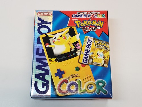 Game Boy Color Pokemon Special Edition Pikachu Yellow Console Box Only ...