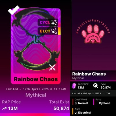 🍀Death / Ball D/B Rainbow Chaos,Tri Heat Scythe- Aura, Dual-FAST ...