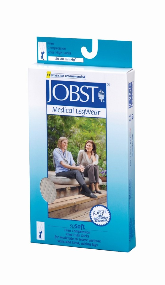 Jobst SoSoft Womens Knee High Support Socks 20-30 mmHg Compression Firm ...