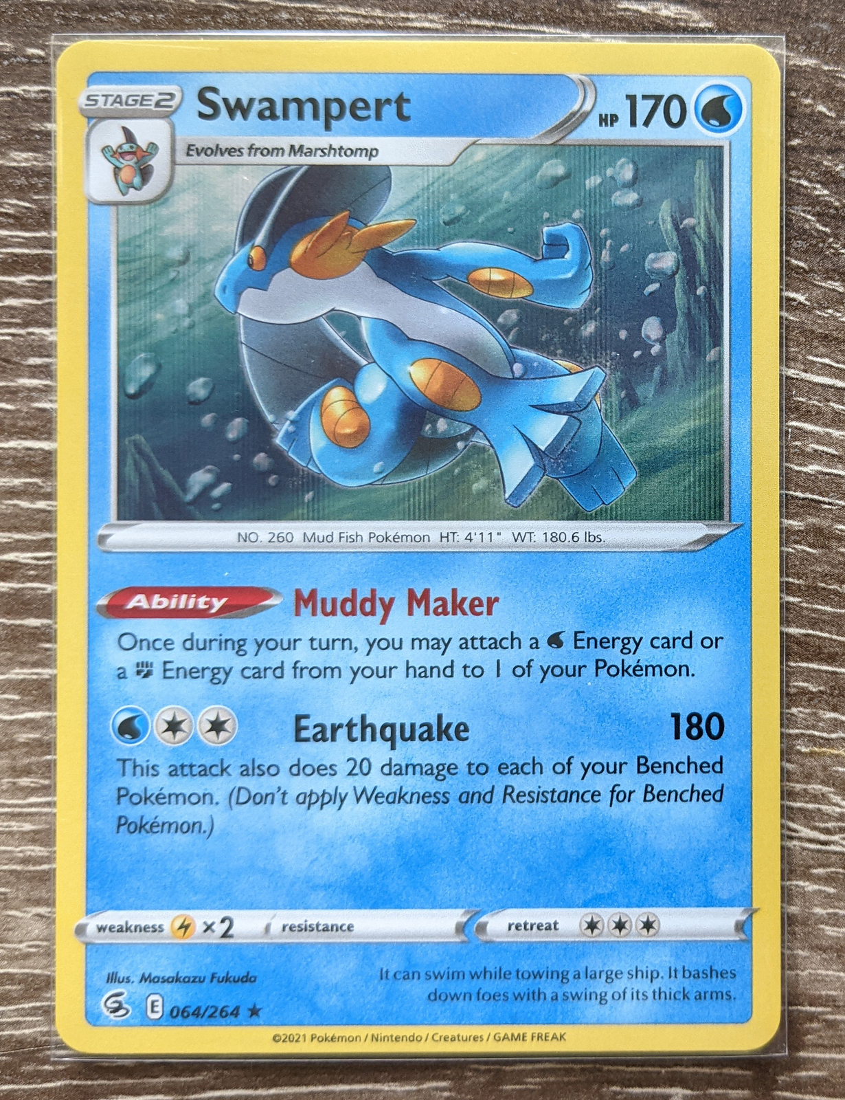 Swampert 64/264 Rare Holo Fusion Strike - Pokemon TCG - Mint | eBay