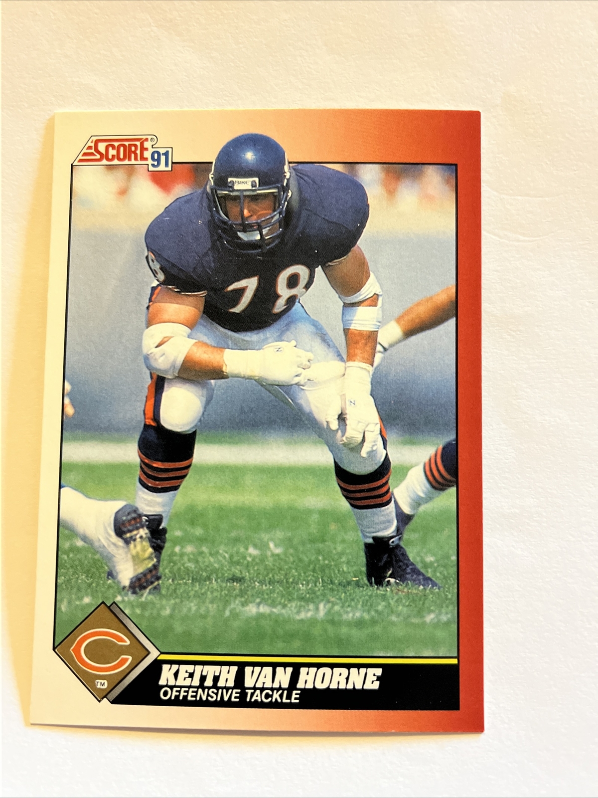 1991 Score Keith Van Horne Chicago Bears #178 | eBay