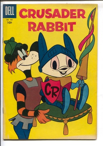 Crusader Rabbit-Four Color Comics #735 1956-Dell-1st issue-TV cartoon ...