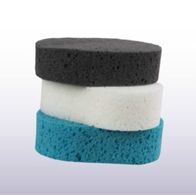 Multy 3 Oval Bath Sponges -Teal,Charcoal,White-Bath,Shower,Clean-Colour ...