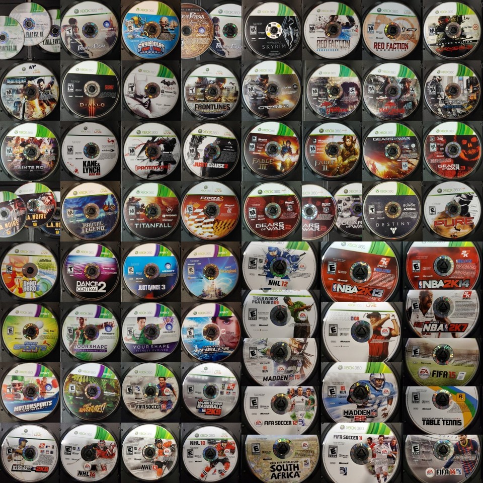 Xbox 360 Video Games Disc Only Huge Selection You Choose Super Fast ...