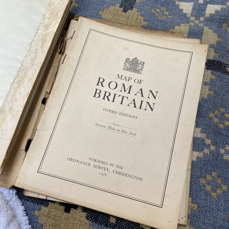 Map of Roman Britain Ordnance Survey (Third Edition) Paperback 1956 ...