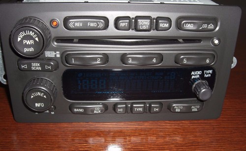 2003-07 GM GMC CHEVY OEM Factory RDS Stereo AMFM Radio 6 Disc Changer ...