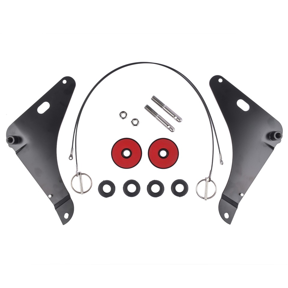 Black Hood Pin Pins Kit For 2008 2009 2010-2016 Dodge Challenger ...