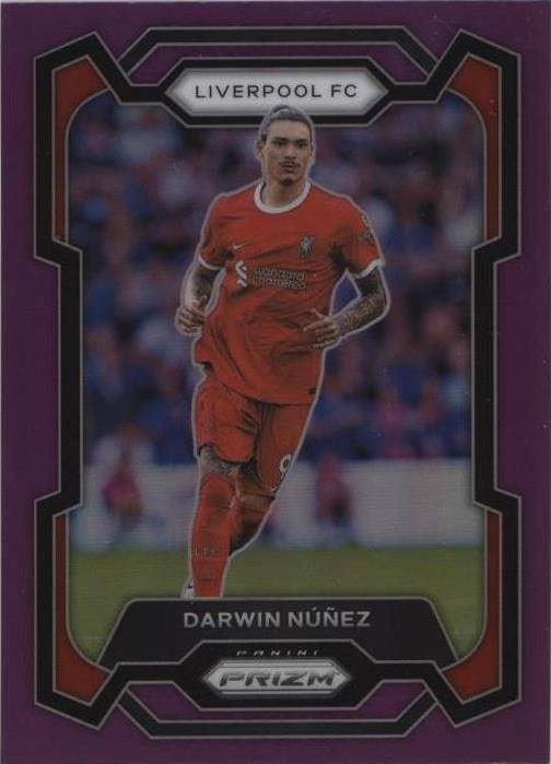 2023-24 Panini Prizm Premier League - Darwin Nunez #75 Purple Prizm for ...