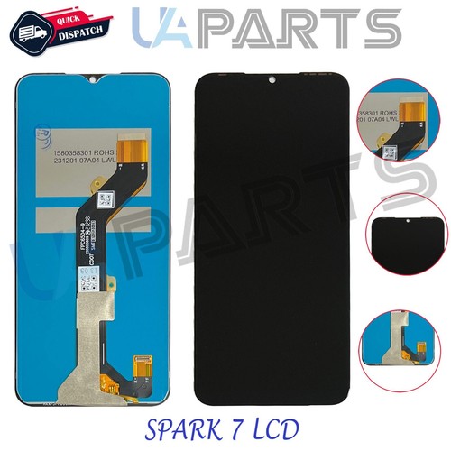 For Tecno Spark 7 KF6 PR651 LCD Display Assembly Touch Screen Digitizer ...