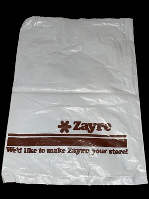 VTG 80s Zayre Discount Plastic Bag - We'd like to make Zayre your store ...