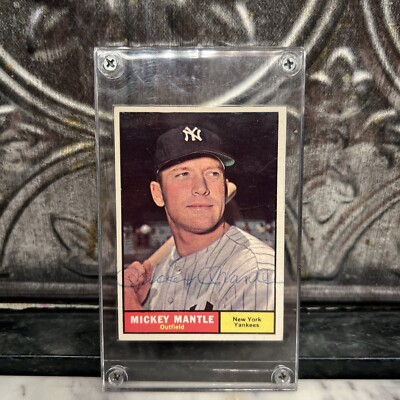 MICKEY MANTLE TOPPS AUTHENTIC SIGNED / REDEMPTION - 1961 CARD - NY ...