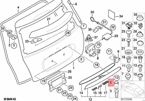 Genuine MINI BMW Cooper One M6 R50 R53 R56 E63 E64 Stop Buffer ...