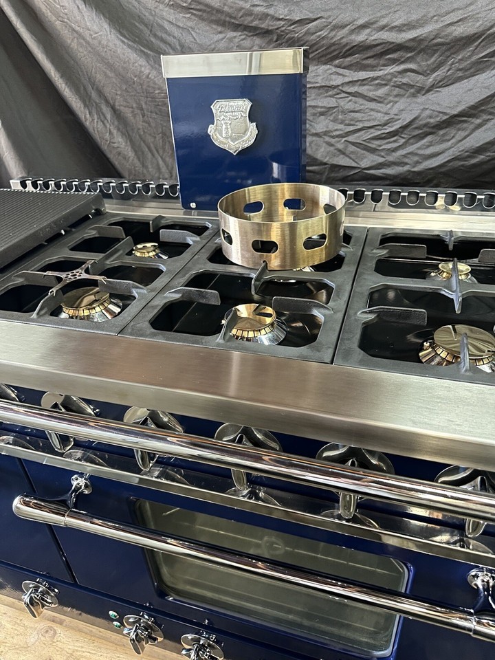Delaubroc Custom French Range Like La Cornue, Blue 120cm 48” 8 Burners ...
