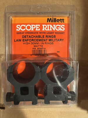 MILLETT - TACTICAL RINGS - 30MM - HIGH - MATTE - DT00714 | eBay