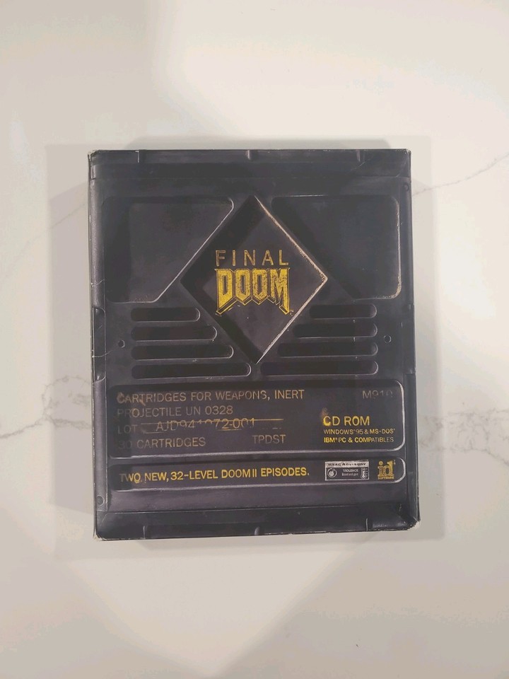 Final Doom PC Big Box Windows 95 98 CD-ROM 1994 iD Software Doom II ...
