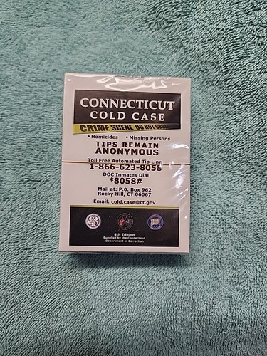 Connecticut Cold Case Playing Cards 4th Edition Ct Poker Cards New ...
