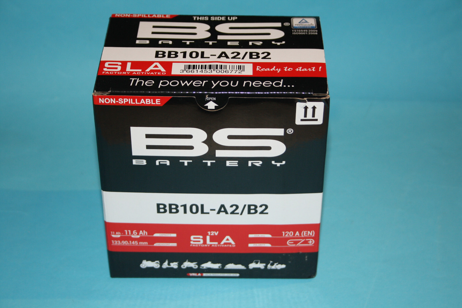 BS SLA Batterie BB10L-A2 wartungsfrei SS (super sealed) baugleich BB10L ...
