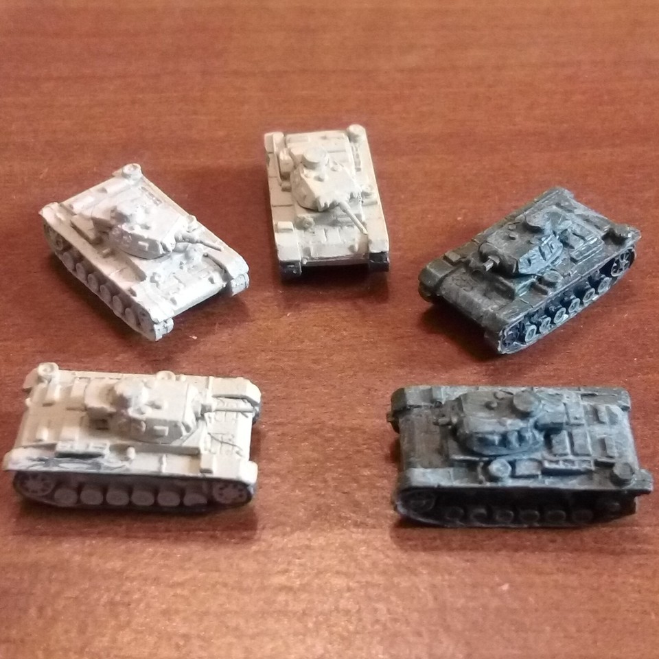 GHQ WWII Micro Armour 1/285th Scale German Panzers Painted | eBay