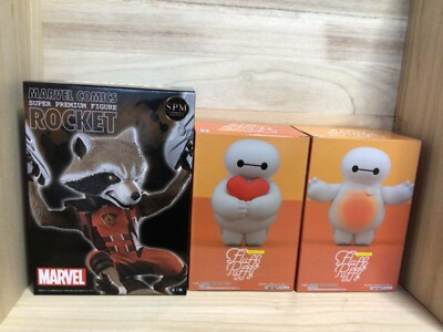 Disney Characters Baymax Figure 2 Types Fluffy Puffy &MARVEL Comics ...