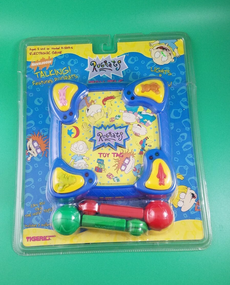 Rugrats Toy Tag Electronic Talking Game Tiger 1997 Nickelodeon for sale ...