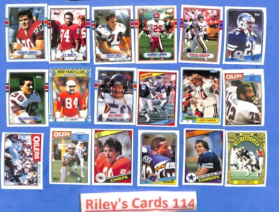 1980s Topps Football Lot of 283- Rookies And Stars, NM-MT Lots of scans ...
