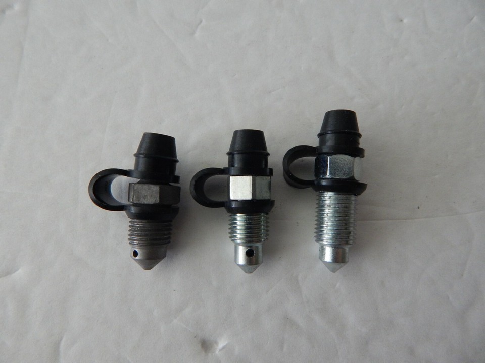 50x Universal 40mm Brake bleeder Screw Caps Black New | eBay