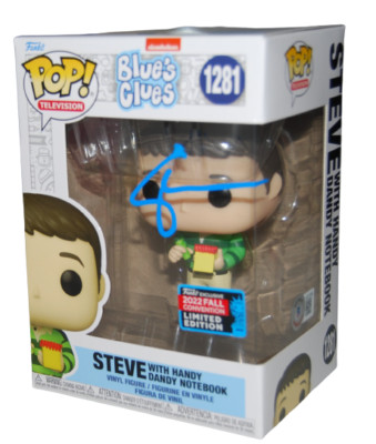 STEVE BURNS signed (BLUES CLUES) Comic Con #1281 Funko Pop BECKETT BAS ...