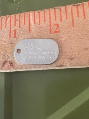 1/6 12' scale gi joe dog tags duke hof | eBay