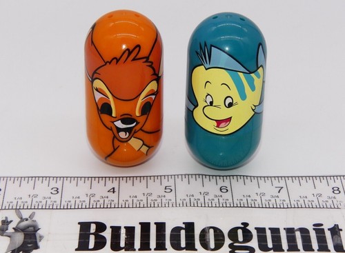 Lot Kelloggs Disney Weeble Wobbler Bambi Little Mermaid Flounder Beanz ...