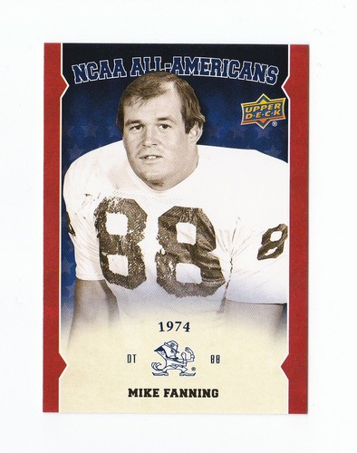 2013 Upper Deck Notre Dame All Americans #AAMF Mike Fanning Irish Rams ...
