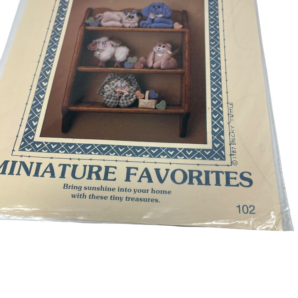 All Cooped Up Miniature Favorites Plush Animal Sewing Pattern Vintage ...
